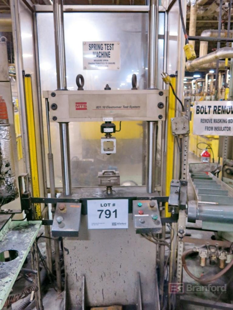 3.3KIP (15kN) MTS 831.10 Elastomer Fatigue Test System | Frank Bacon