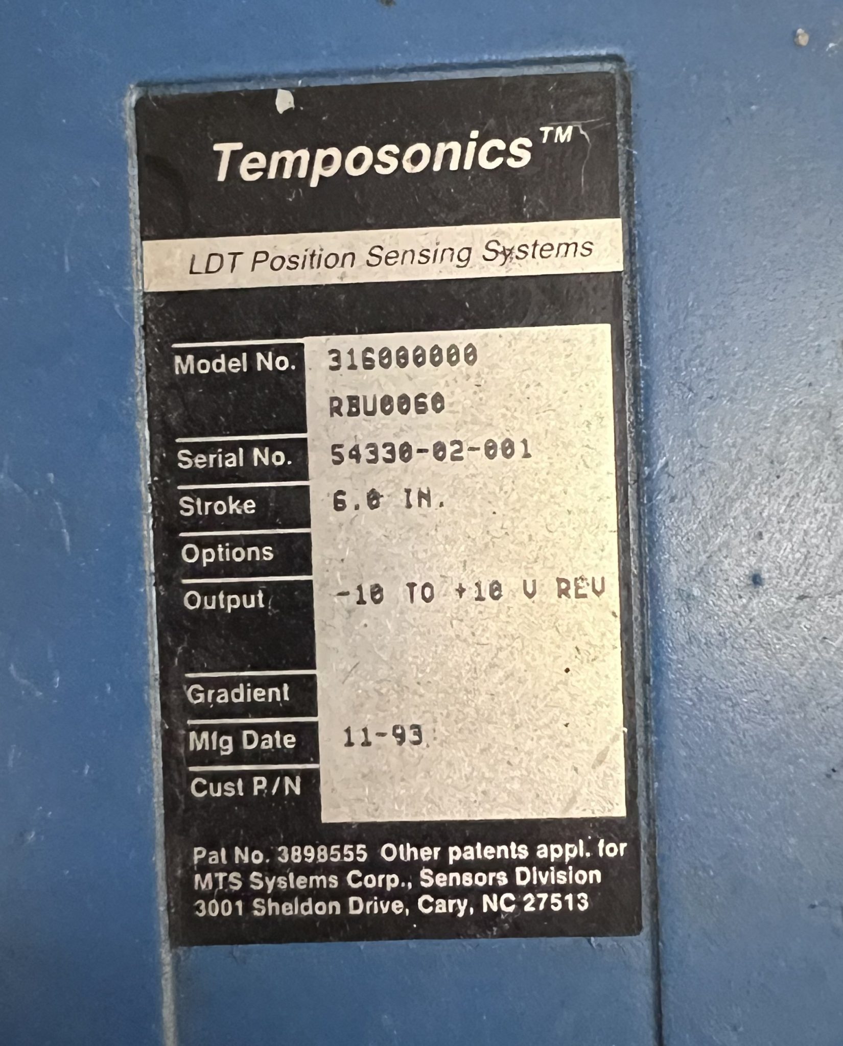 22KIP (100kN) MTS Model 204.63 Hydraulic Actuator | Frank Bacon
