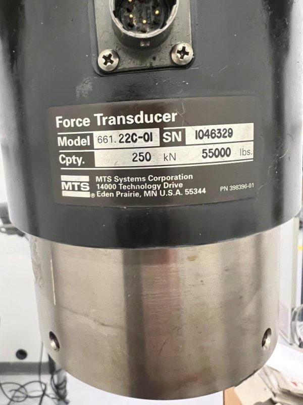 55KIP (250kN) MTS 318.50 Fatigue Load Frame | Frank Bacon